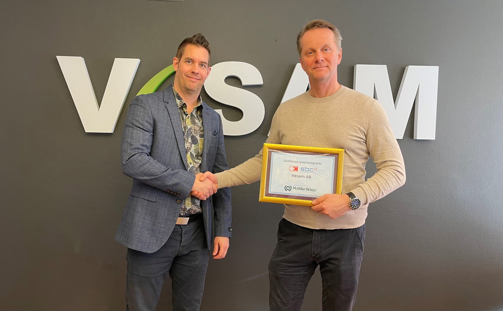 Stort grattis Vesam AB! - Malthe Winje Group - Sverige